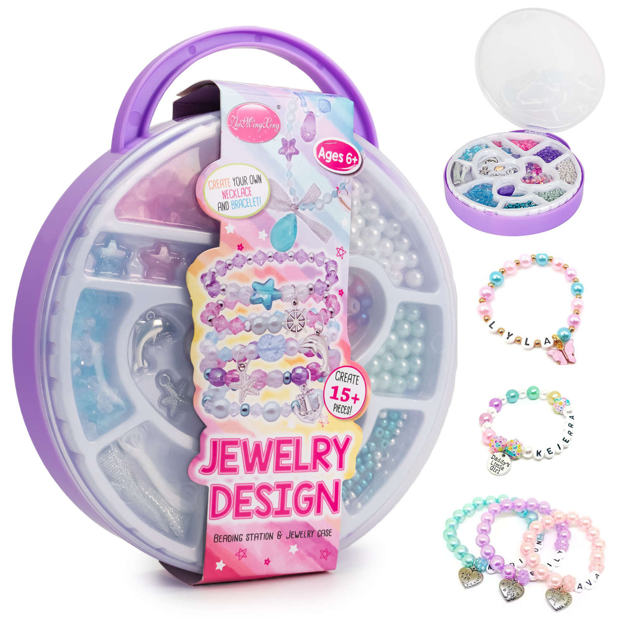 Zestaw Kreatywny do Robienia Biżuterii Naszyjników Walizka | Flytoy.pl